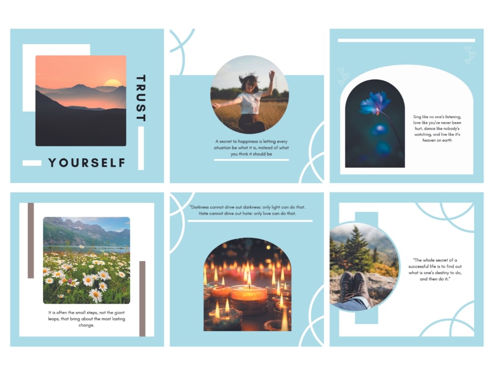 Social media post and any design templates by canva | Upwork