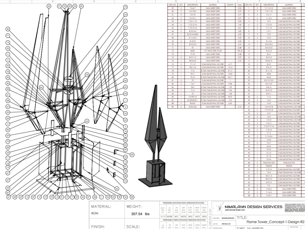 An Engineering CAD Drawing of a product and machinery | Upwork