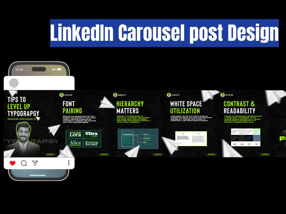 Professional linkedIn carousel design for powerful branding | Upwork