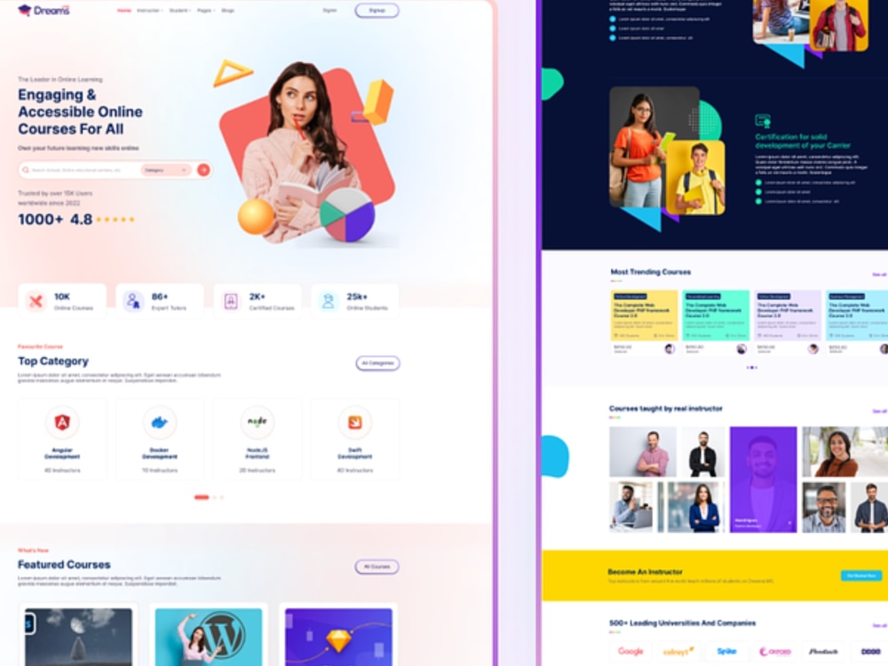Build a professional lms website using Tutor lms & Learndash | Upwork