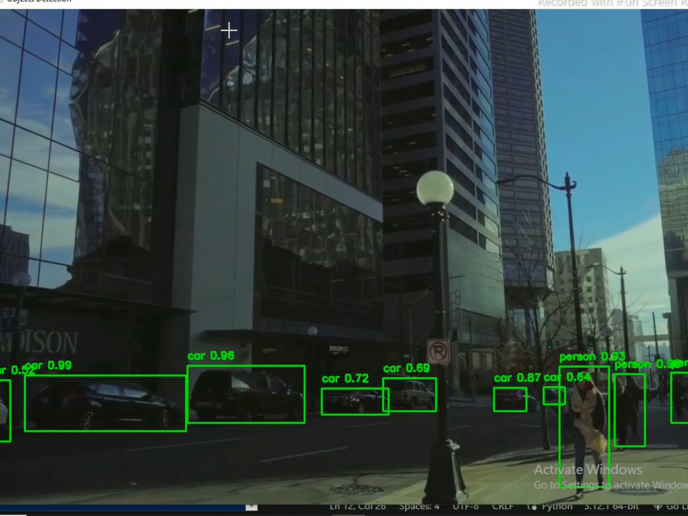 You will receive a project to recognize objectst, cars, people, buses ...