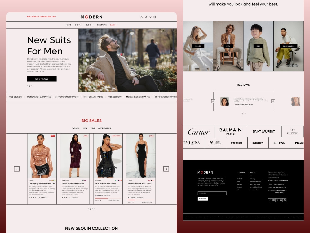 A modern/trendy website and landing page design - web design | Upwork
