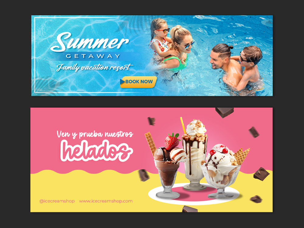 Eye-catching/ visually stunning banners to promote your products ...