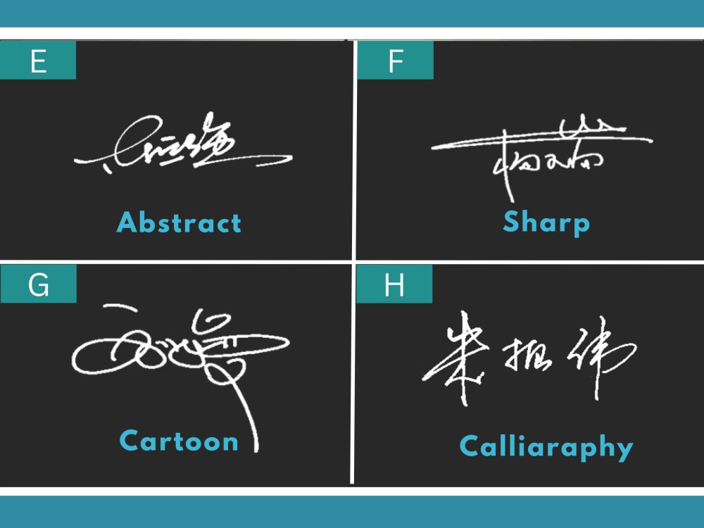A chinese signature design with a video tutorial | Upwork