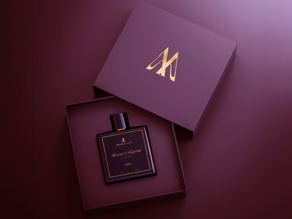 Luxury perfume packaging design | Upwork