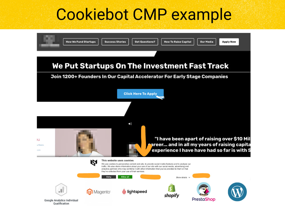 Complete cookiebot cookiebar cmp and consent mode V2 implementation | Upwork