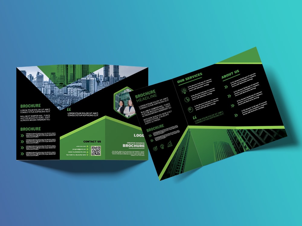 Trifold or bifold brochure design for your business. | Upwork