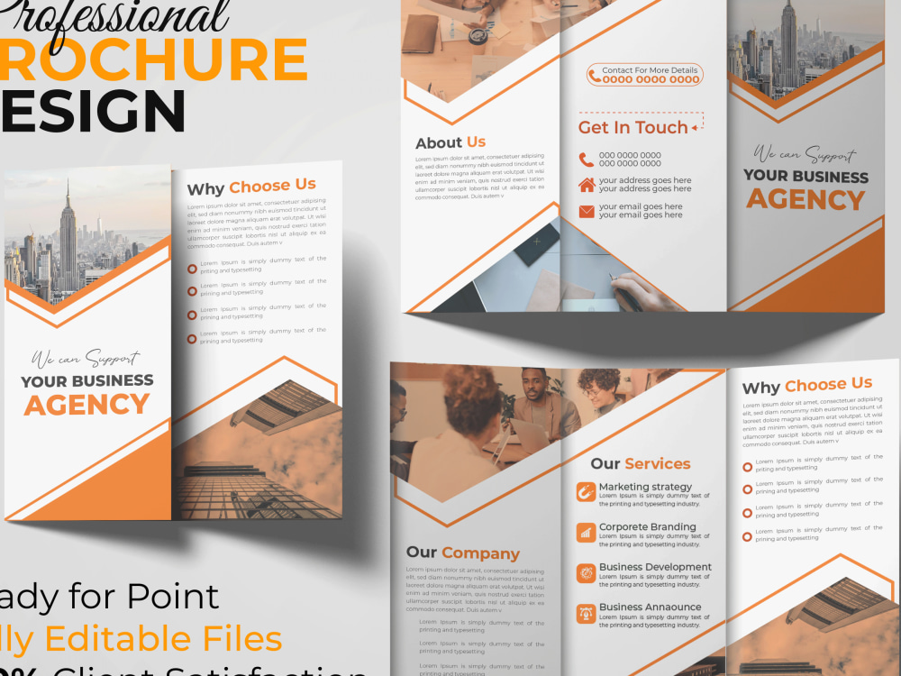 Brochure design ,company profile, bifold brochure, product catalog ...
