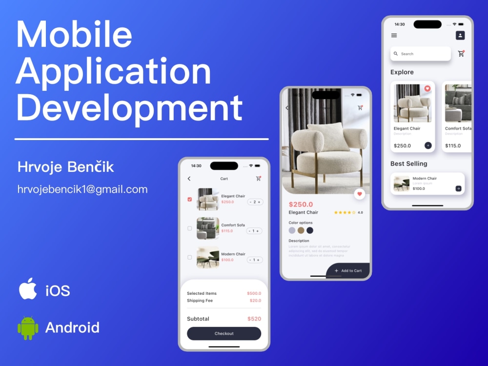 A top-notch, responsive and maintainable Flutter app with clean code. | Upwork