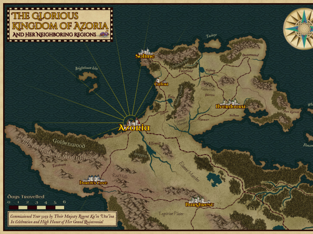 A high quality fantasy map | Upwork