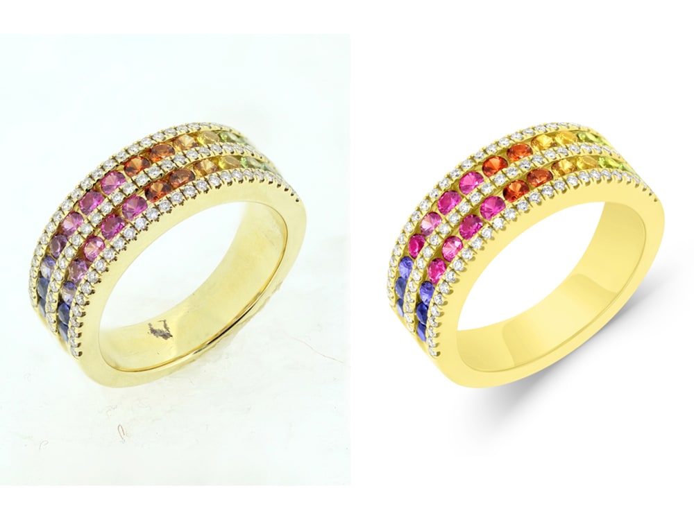 Professionally jewelry retouch jewelry editing color correction | Upwork