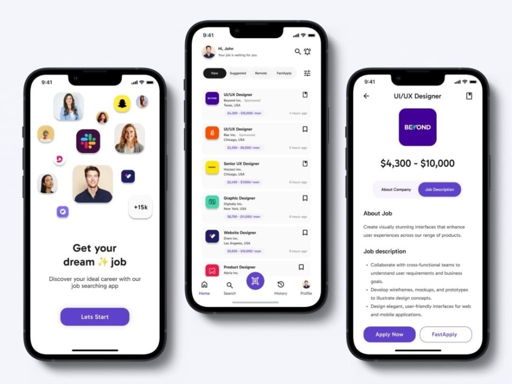 A professional mobile app design | Upwork