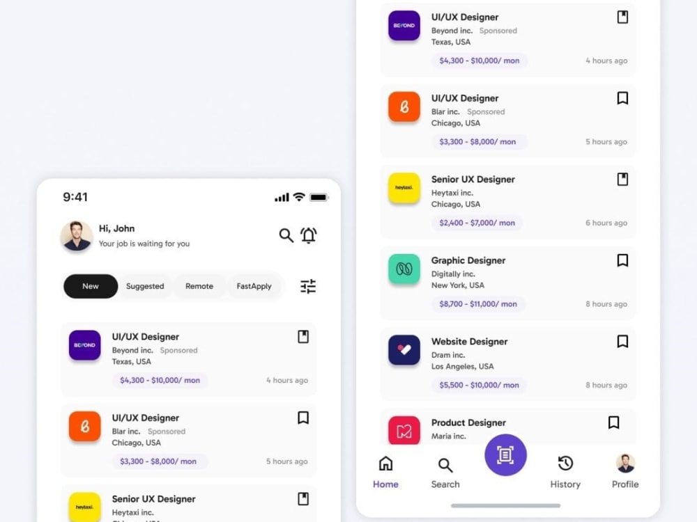 A professional mobile app design | Upwork