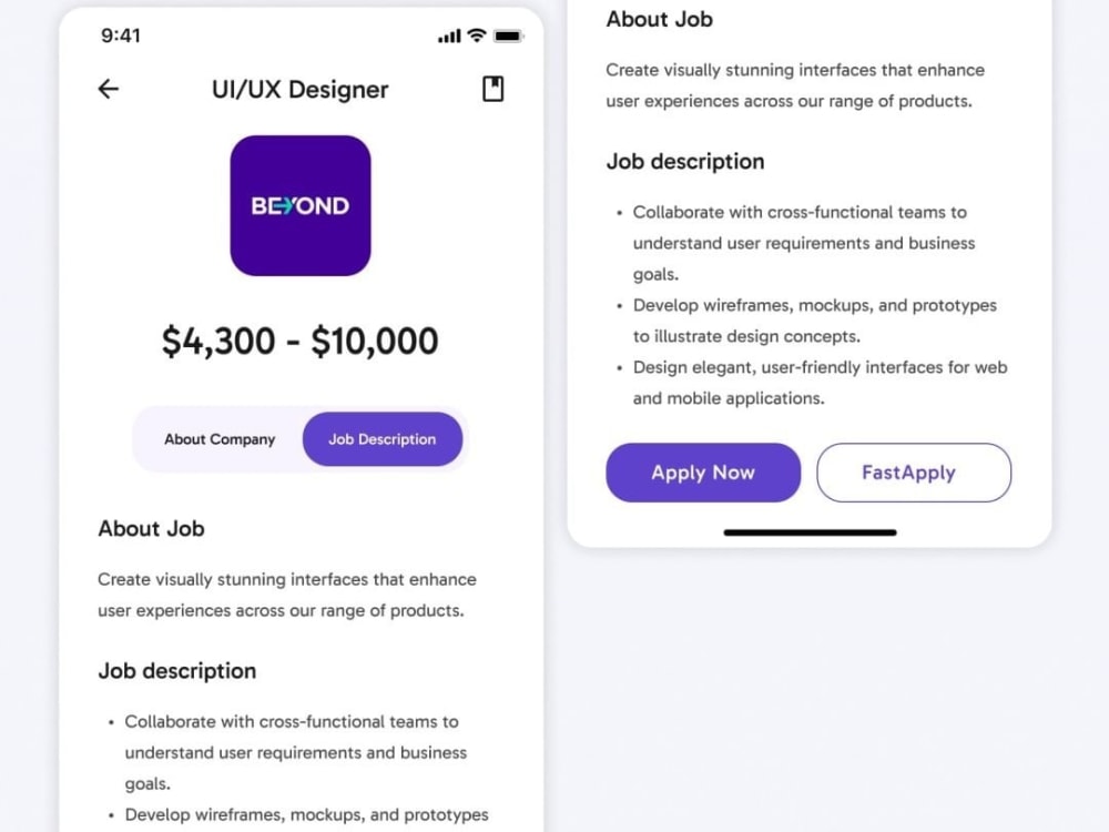 A professional mobile app design | Upwork