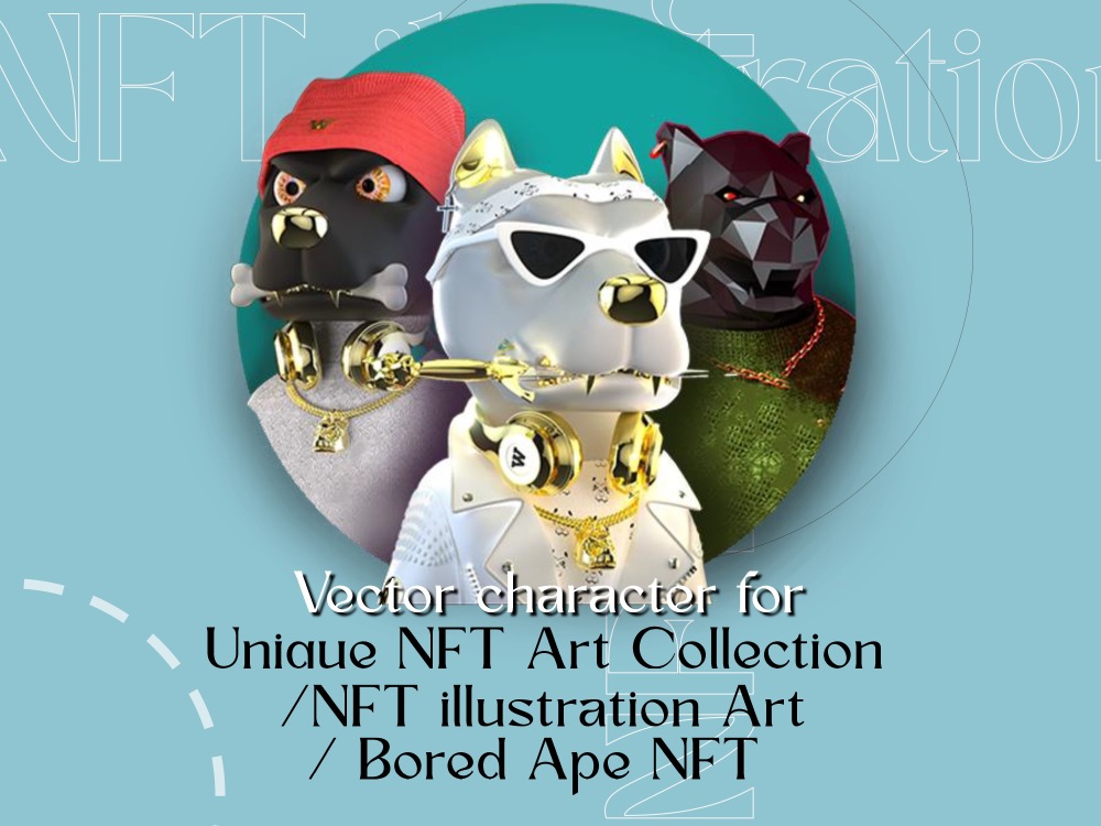 Vector character for NFT collection | NFT illustration art | Bored Ape ...