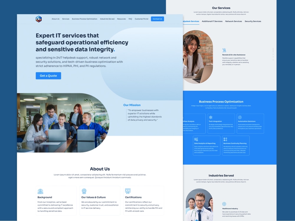 A fantastic website design, web redesign and landing page design. | Upwork