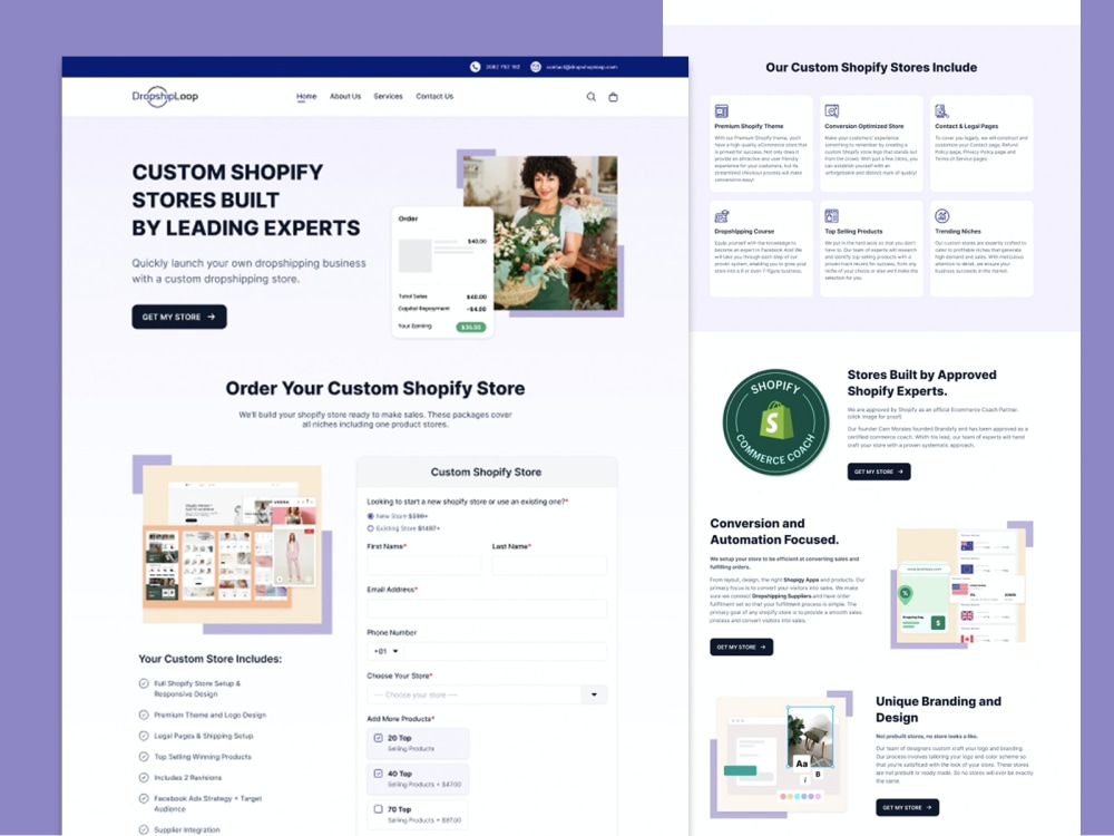 A fantastic website design, web redesign and landing page design. | Upwork