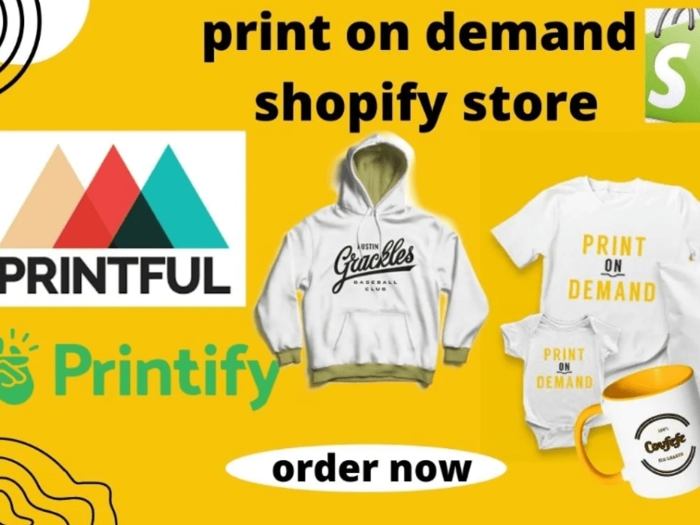 A POD Website, Optimized Print on demand Shopify Website. | Upwork