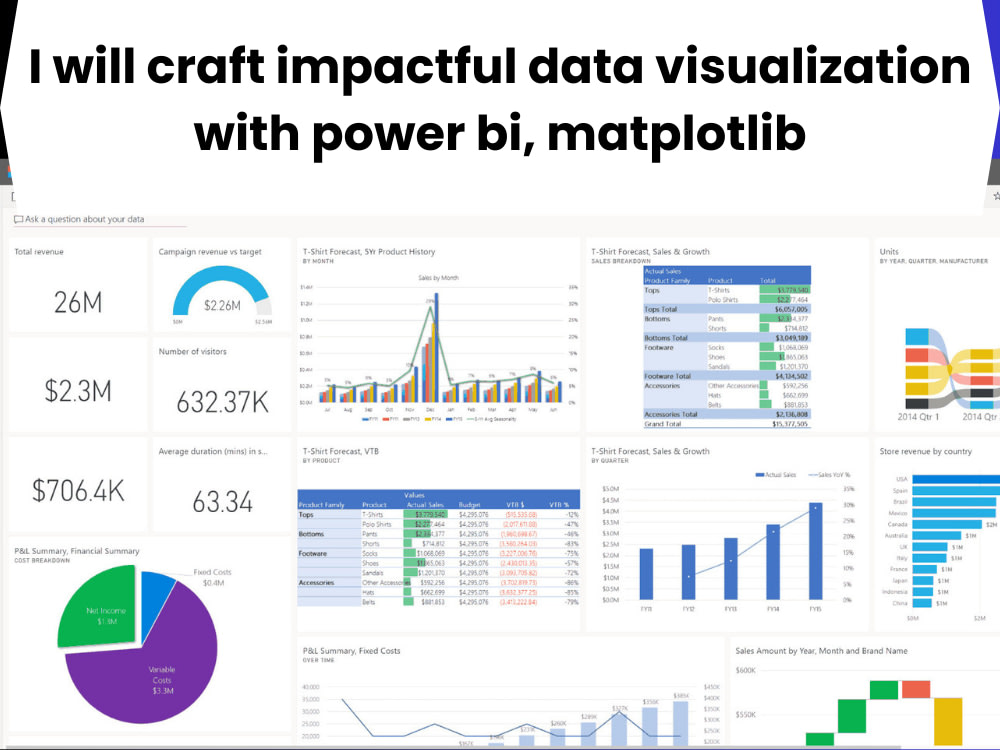 Impactful Data Visualization With Power Bi Matplotlib Upwork