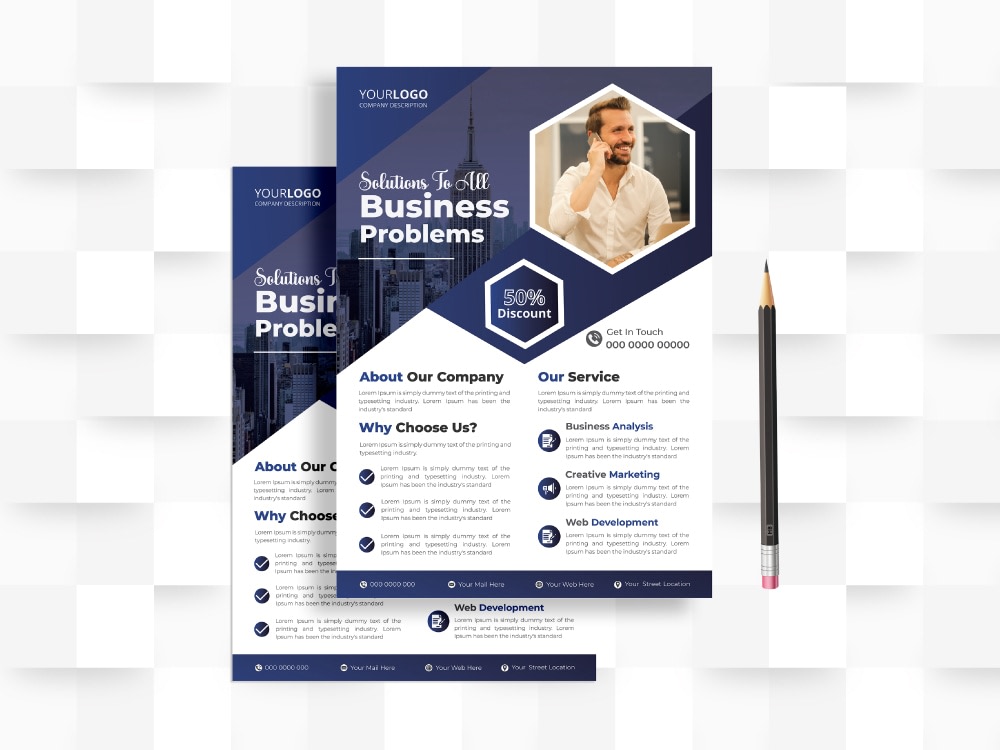 Flyer, biofold, trifold, brochure, poster, and postcard designs | Upwork