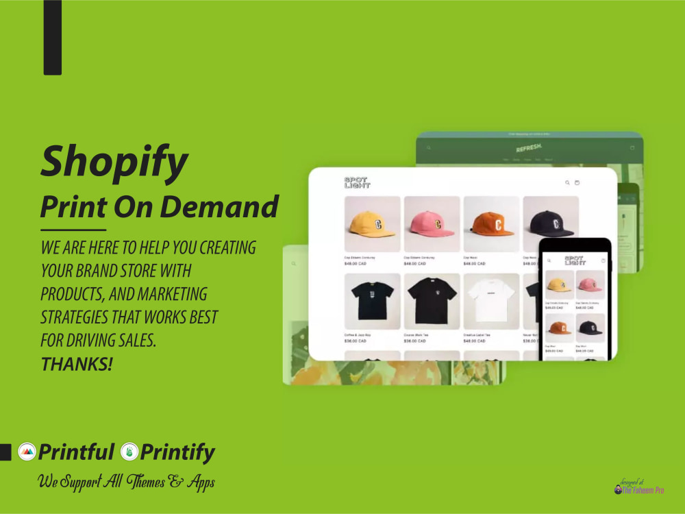Automated print on demand Shopify store with printful printify integration | Upwork