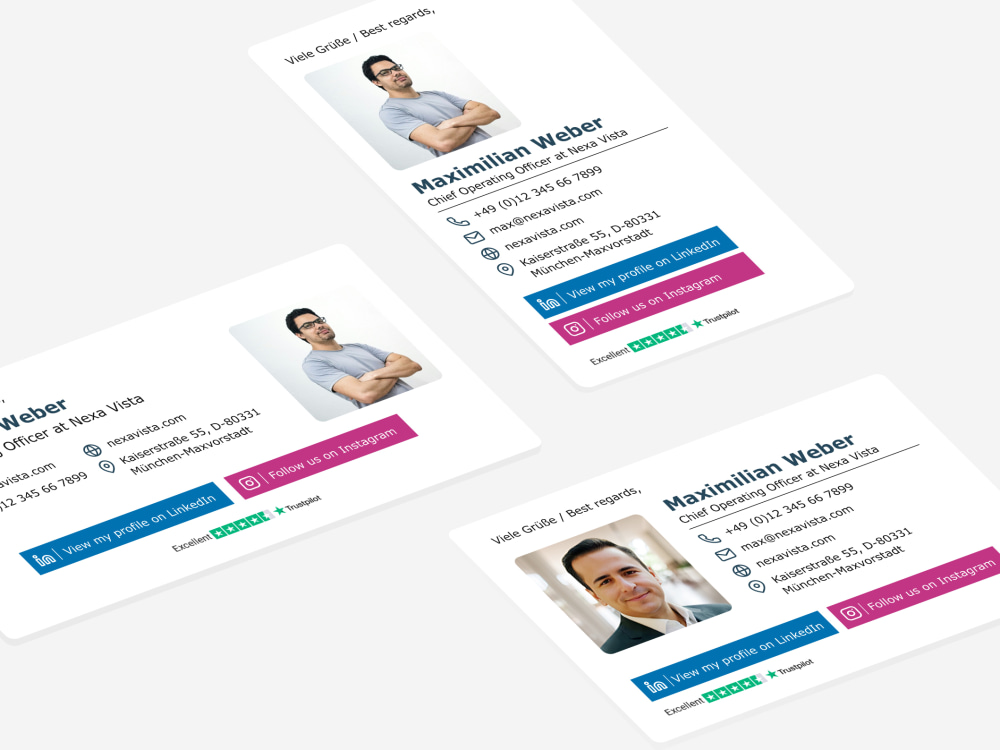 An Email Signature coded in HTML | Upwork