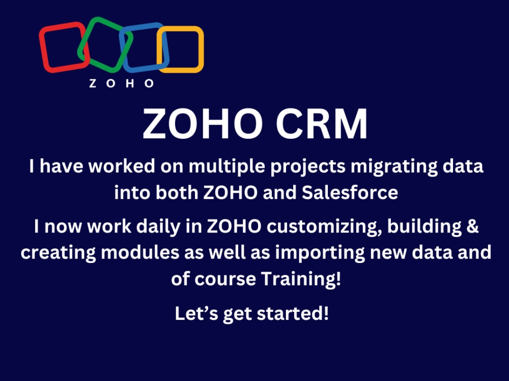 ZOHO CRM Consultation and Module Set Up | Upwork