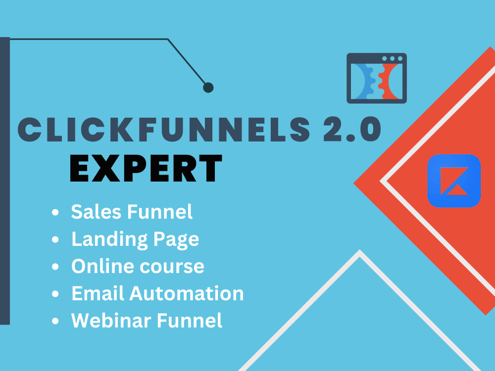 And highly converting funnel | Landing page on Clickfunnels 2.0 | Upwork