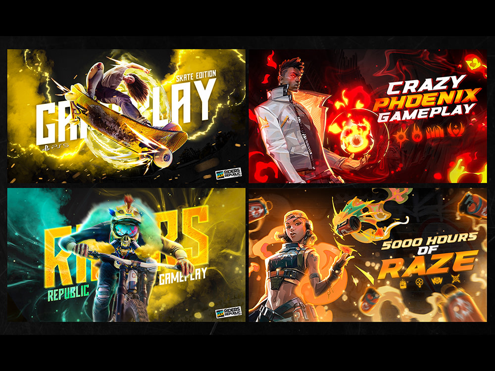 A Custom Gaming Thumbnail Designs! | Upwork