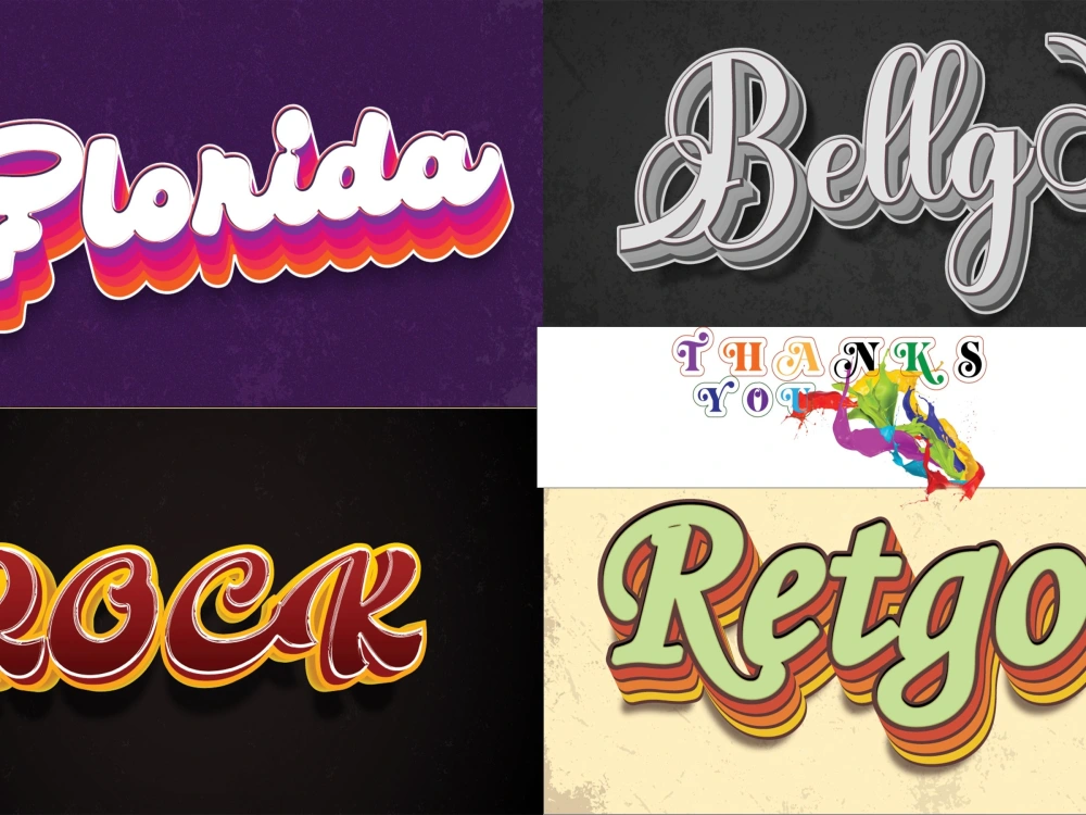 Custom hand lettering, typography font logo, retro script, hand-drawn ...