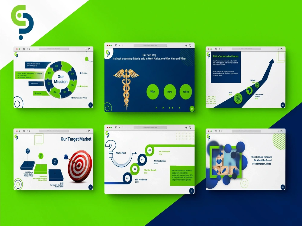 High-end professional clean powerpoint presentation design with ...