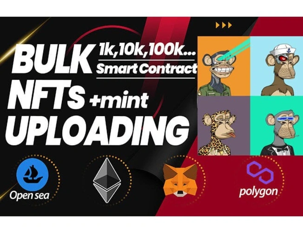 Your nft collection bulk upload to opensea fast | Upwork