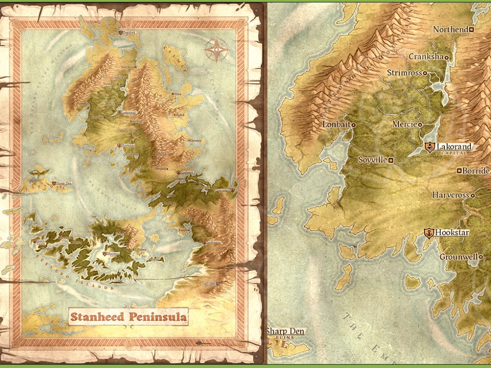 A custom fantasy map! | Upwork