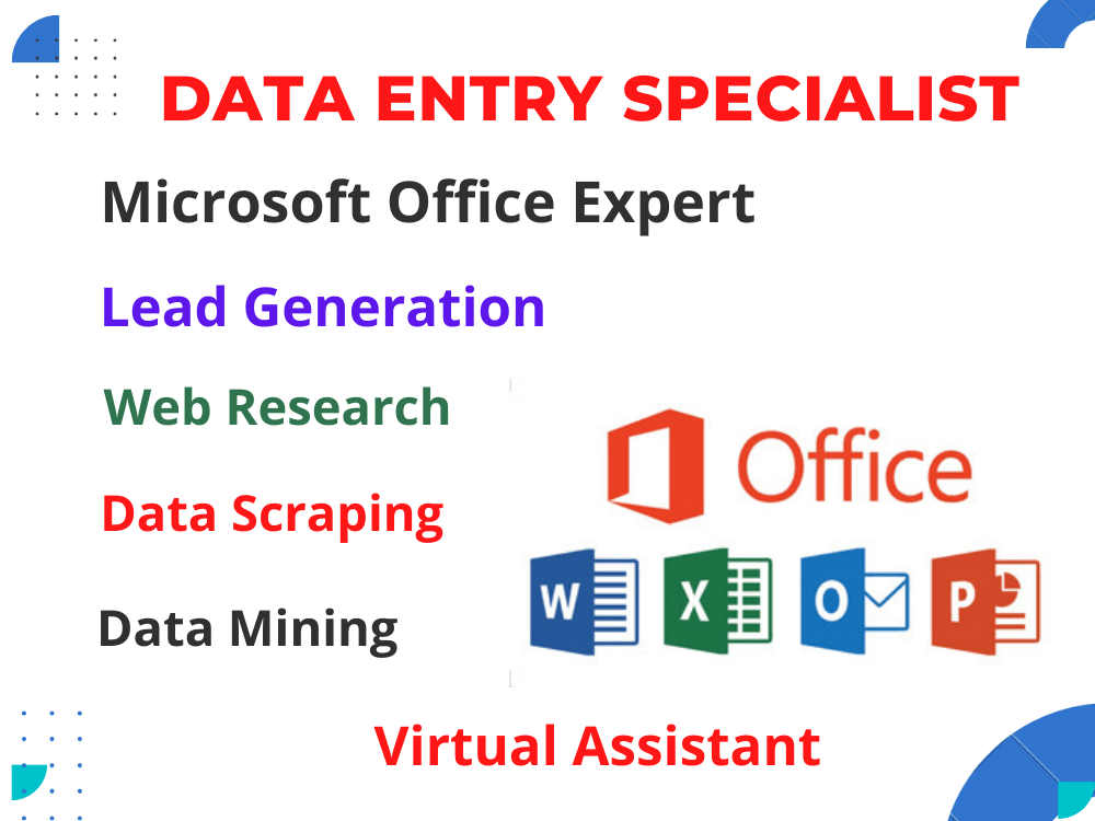 Virtual assistant doing your data entry Work | Upwork