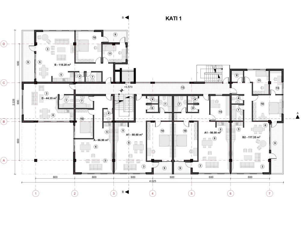 A fantastic Apartment Building Design with 2d Drawings and Renders | Upwork