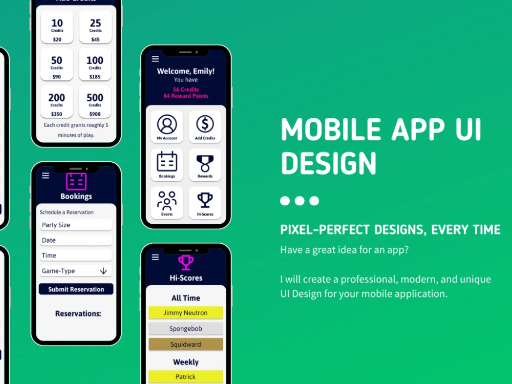 An amazing mobile app UI | Upwork