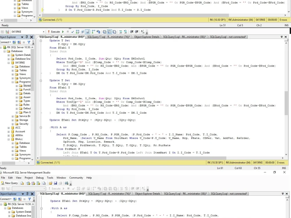 SQL Query Solution for SQL Database | Upwork