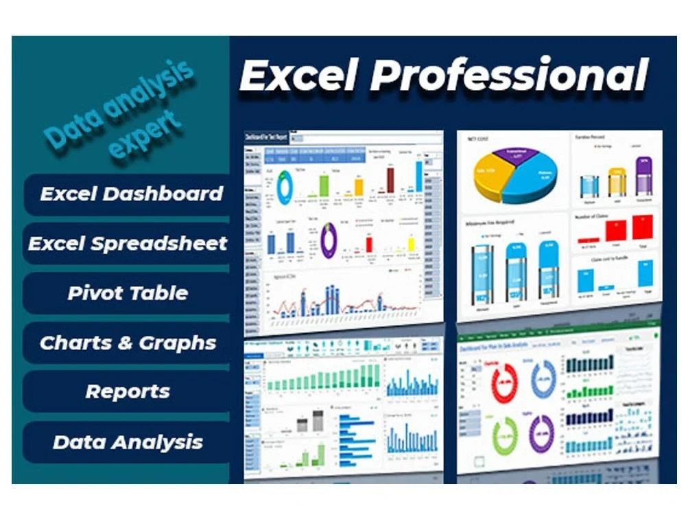 Stunning excel dashboard, excel data analysis, charts | Upwork