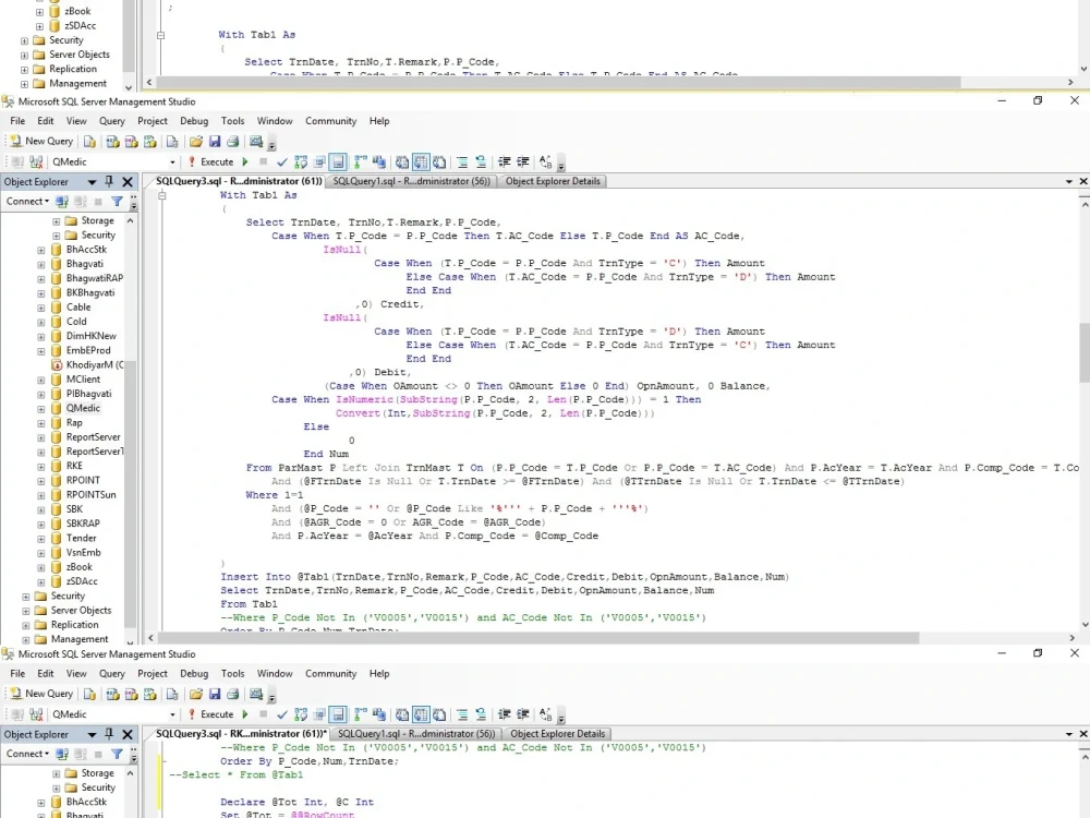 SQL Query Solution for SQL Database | Upwork