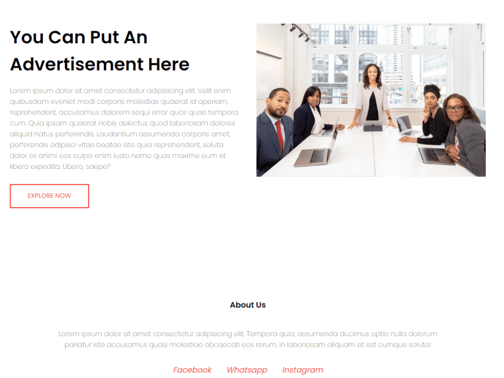 Simple Cheap Beginner Website Template | Upwork