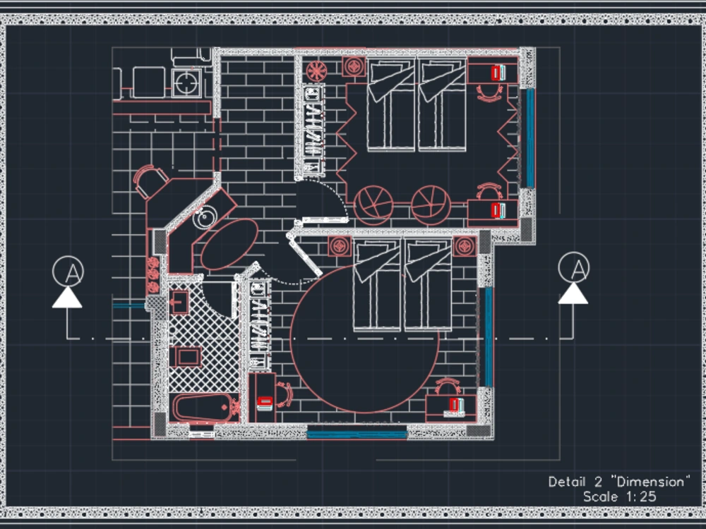 A fantastic interior design for your 2d plan | Upwork