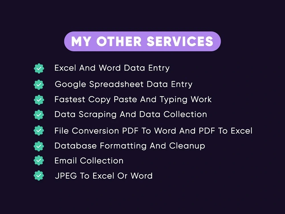 Microsoft excel data entry, copy paste, typing and PDF conversion | Upwork