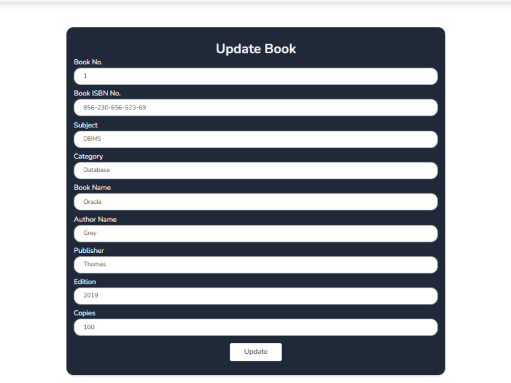 A Library management system with user accounts registration. | Upwork