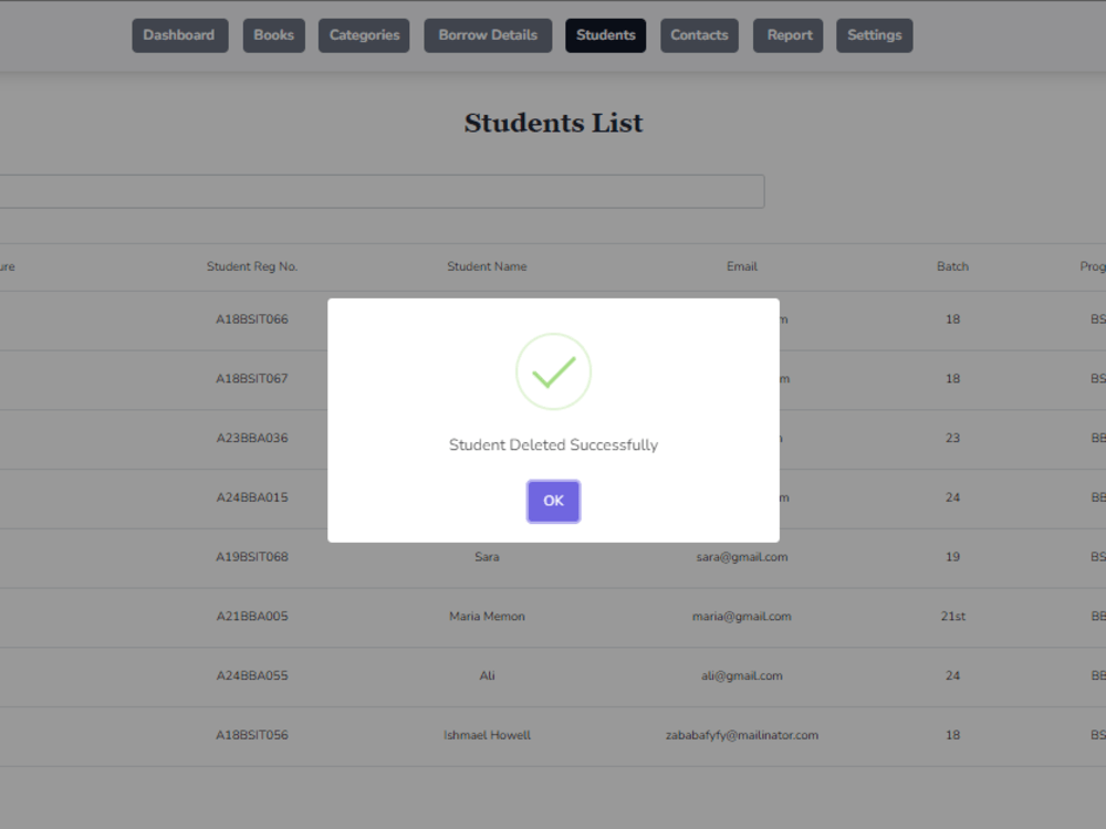 A Library management system with user accounts registration. | Upwork
