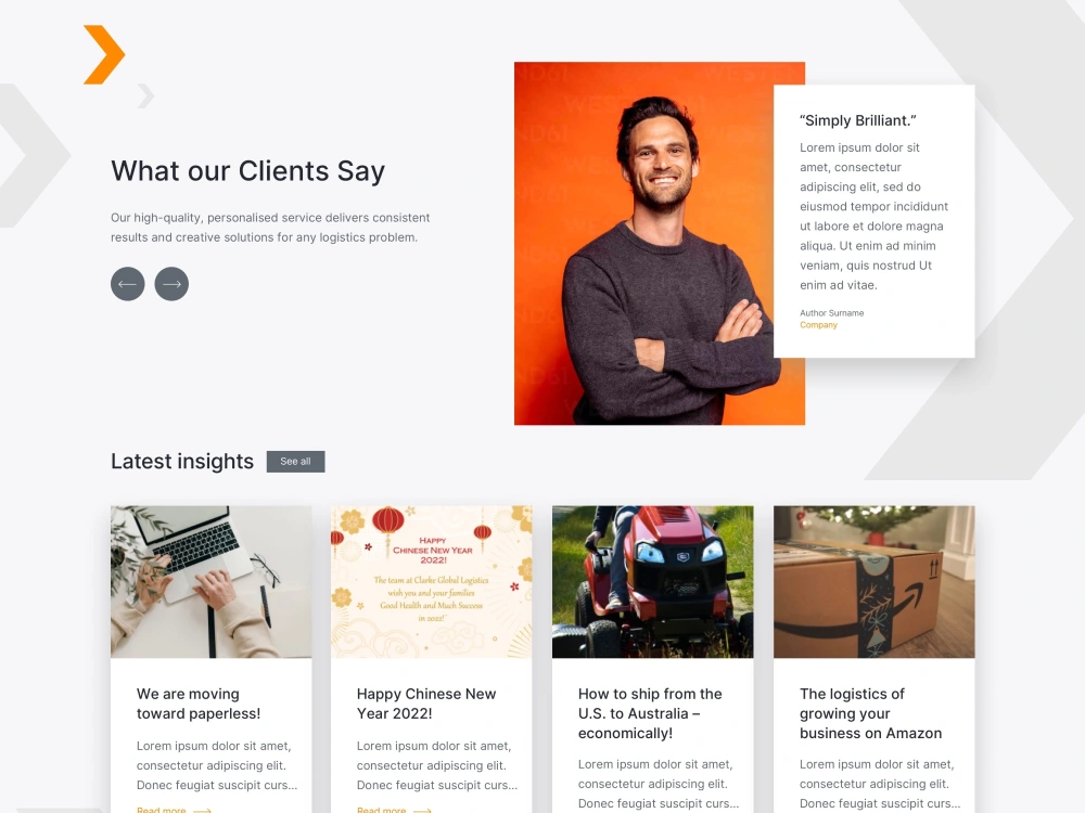 A high-quality website homepage design ready for development. | Upwork