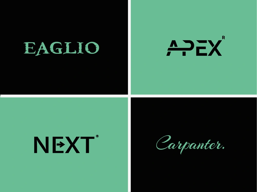 A futuristic wordmark minimal logo for you company | Upwork