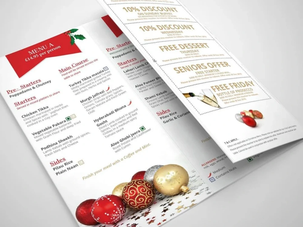 Restaurant Takeaway menu leaflet design | Upwork