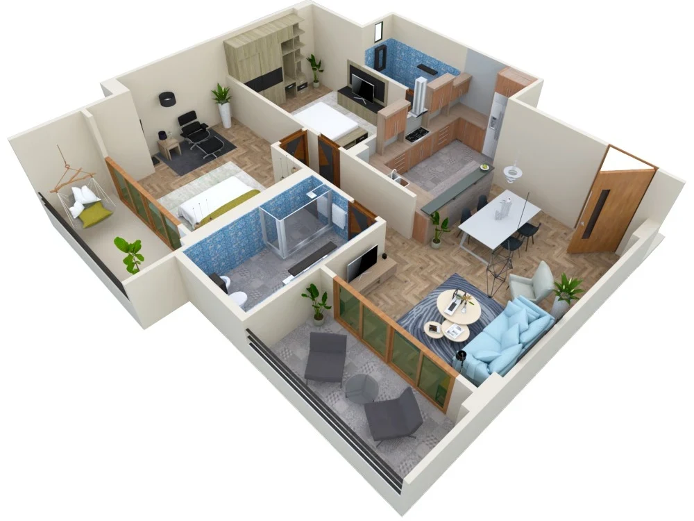 A high-quality 3D floor plan renderings | Upwork