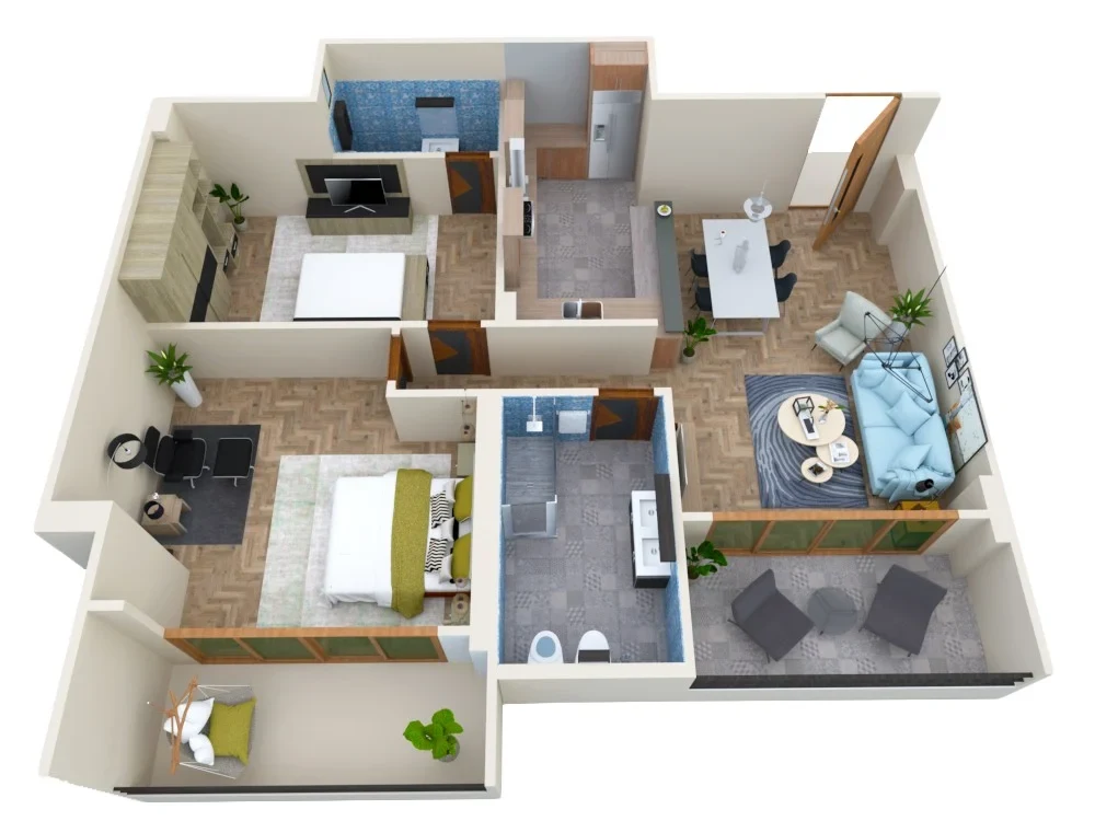 A high-quality 3D floor plan renderings | Upwork