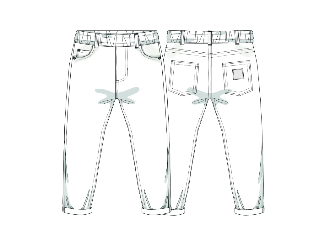 Amazing fashion technical flat sketches | Upwork